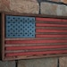 Handmade Oak Tree USA Flag Wood Painting, Custom Wood Wall Art, Wooden ...