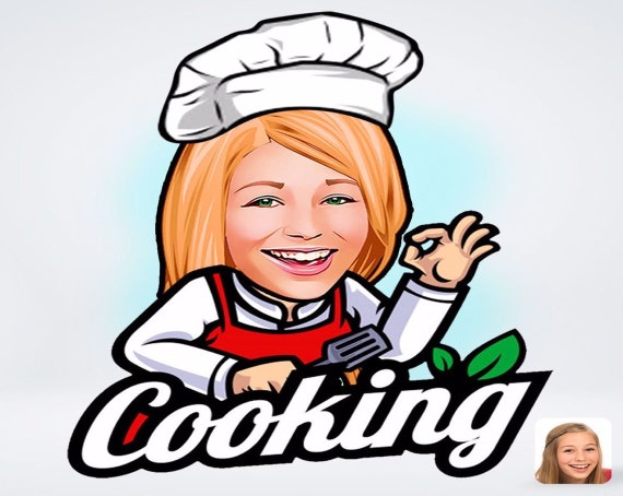 Female Chef Drawing