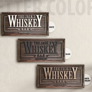 Personalized Handmade Oak Tree Bar Sign, Custom Wood Bar Sign, Bar and ...