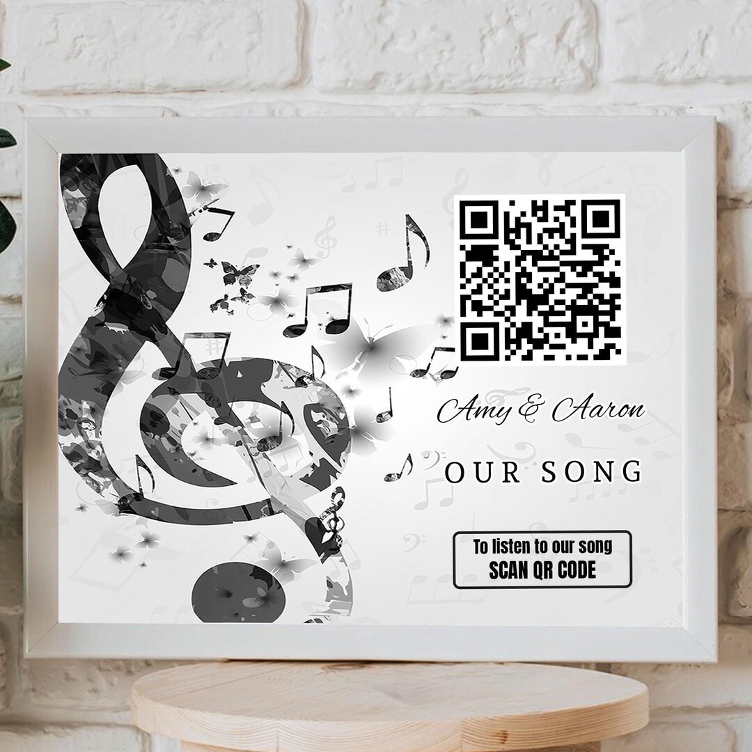 Custom Song Digital QR Code, A Tailored Tune Just for You, Personalized ...