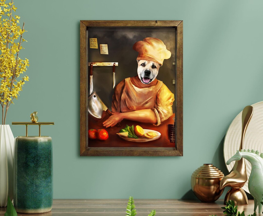 Personalized Pet Handmade Wooden Framed 12*16 Inch, Cook Friend, Cook ...