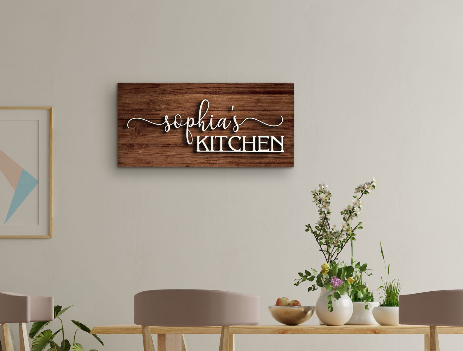 Personalized Kitchen Sign Wooden Sign Gift Custom Wood Sign - Etsy