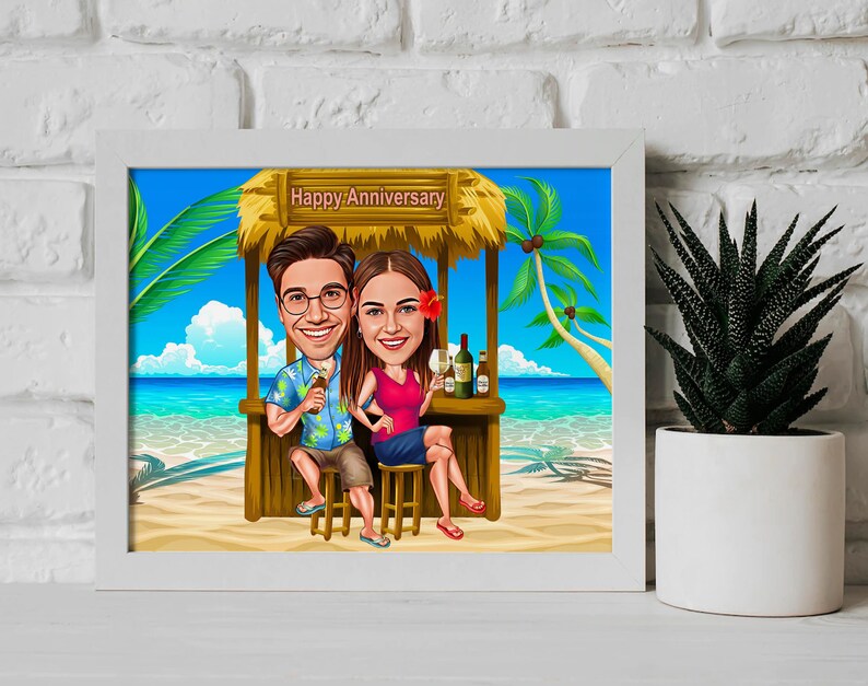 Custom Cartoon Drawing Cartoon Couple Custom Portrait - Etsy