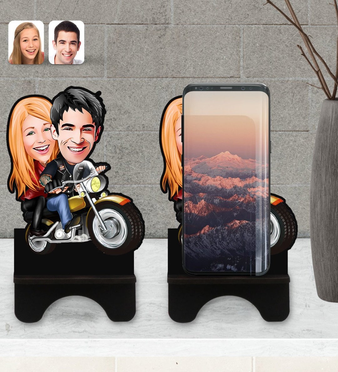 Personalized Wooden Cell Phone Holder Stand Accessory for Cell Phones ...