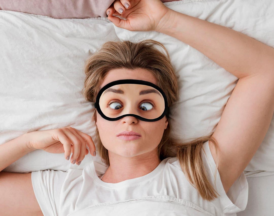 Funny Sleeping Mask, Sleeping Band, Eye Mask, Eye Cover, Sleep Mask ...