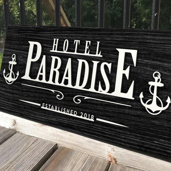 Hotel Sign - Etsy