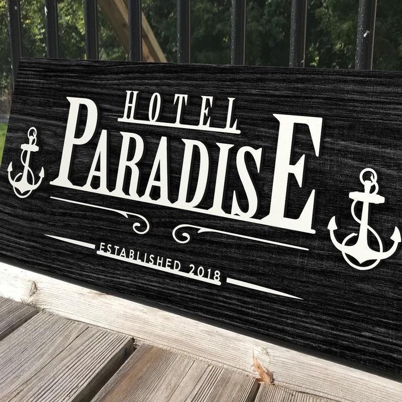 Hotel Sign - Etsy