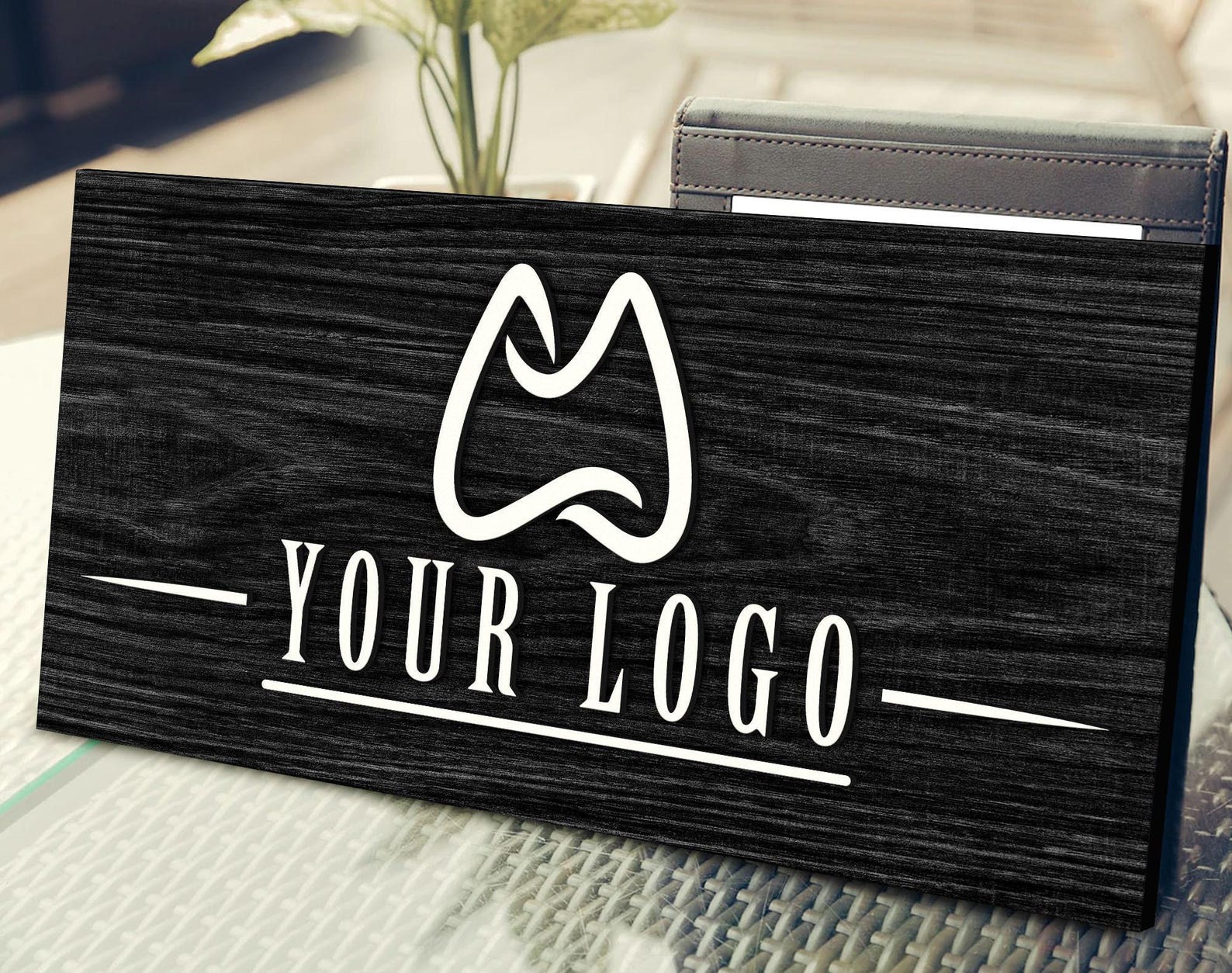 Personalized Wooden Logo Sign, Wooden Sign, Custom Wood Office Sign ...