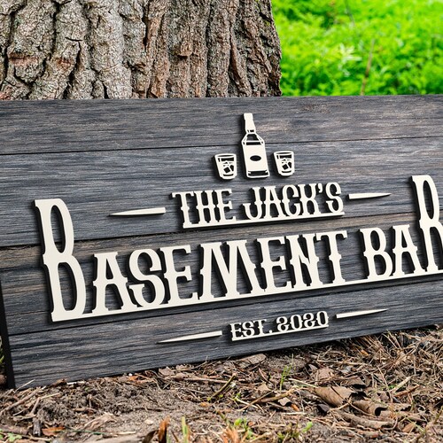 Personalized Whiskey Bar Sign Man Cave Decor Whiskey Lover - Etsy