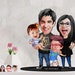 Personalized 3D Wooden Cartooned Family Figurine Trinket, Custom ...