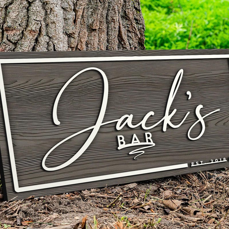 Personalized Bar Signs - Etsy