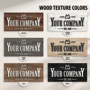 Personalized Wooden Logo Sign, Wooden Sign, Custom Wood Company Sign ...