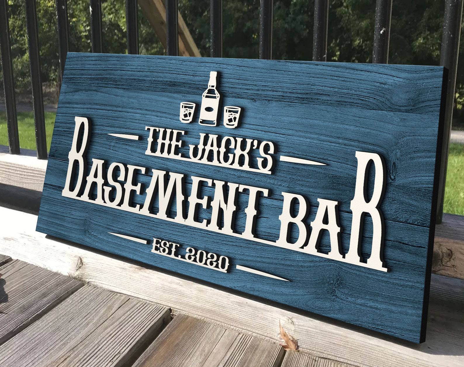 Personalized Bar Sign Wooden Sign Gift Custom Wood Sign - Etsy