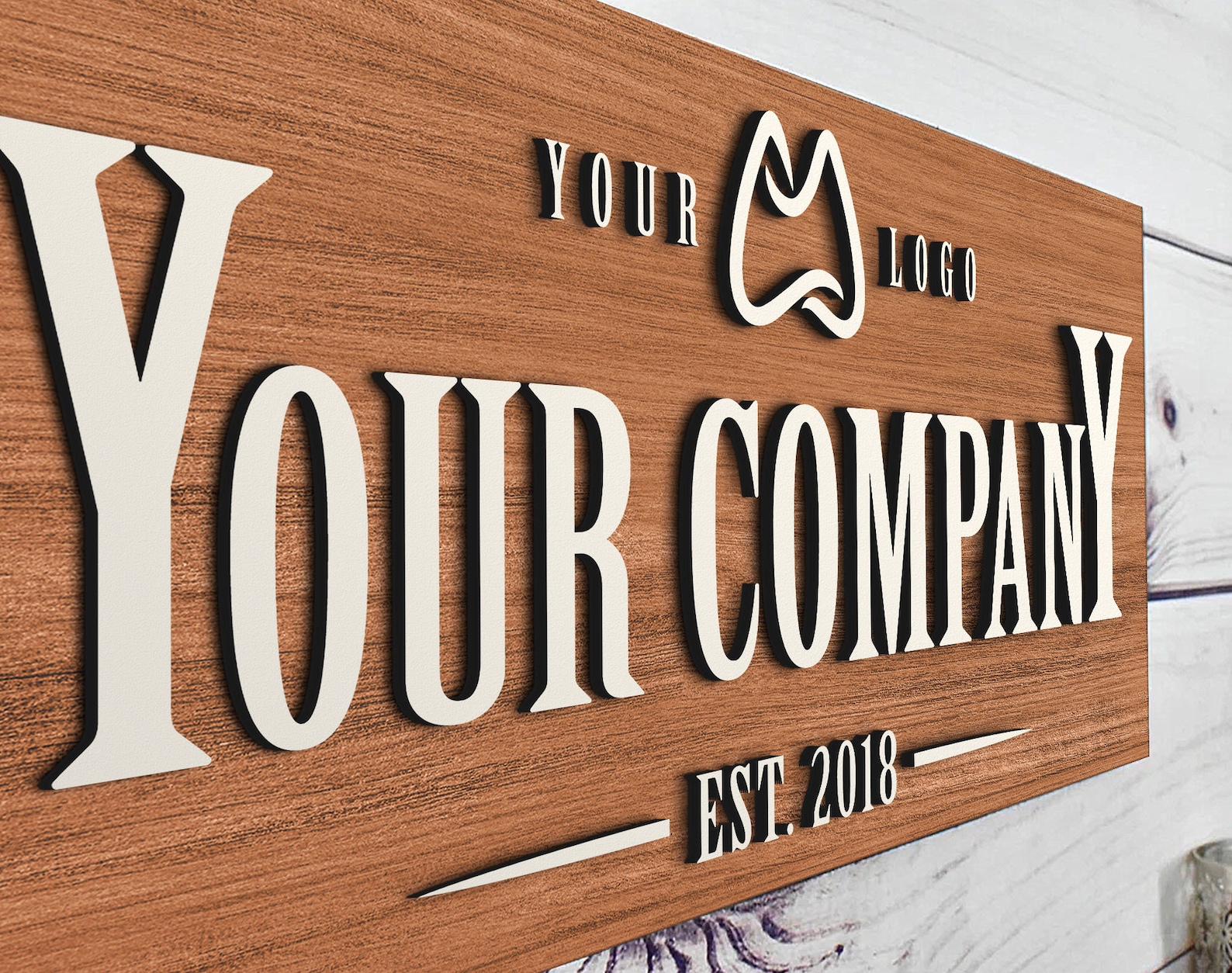 Personalized Wooden Logo Sign Wooden Sign Custom Wood - Etsy