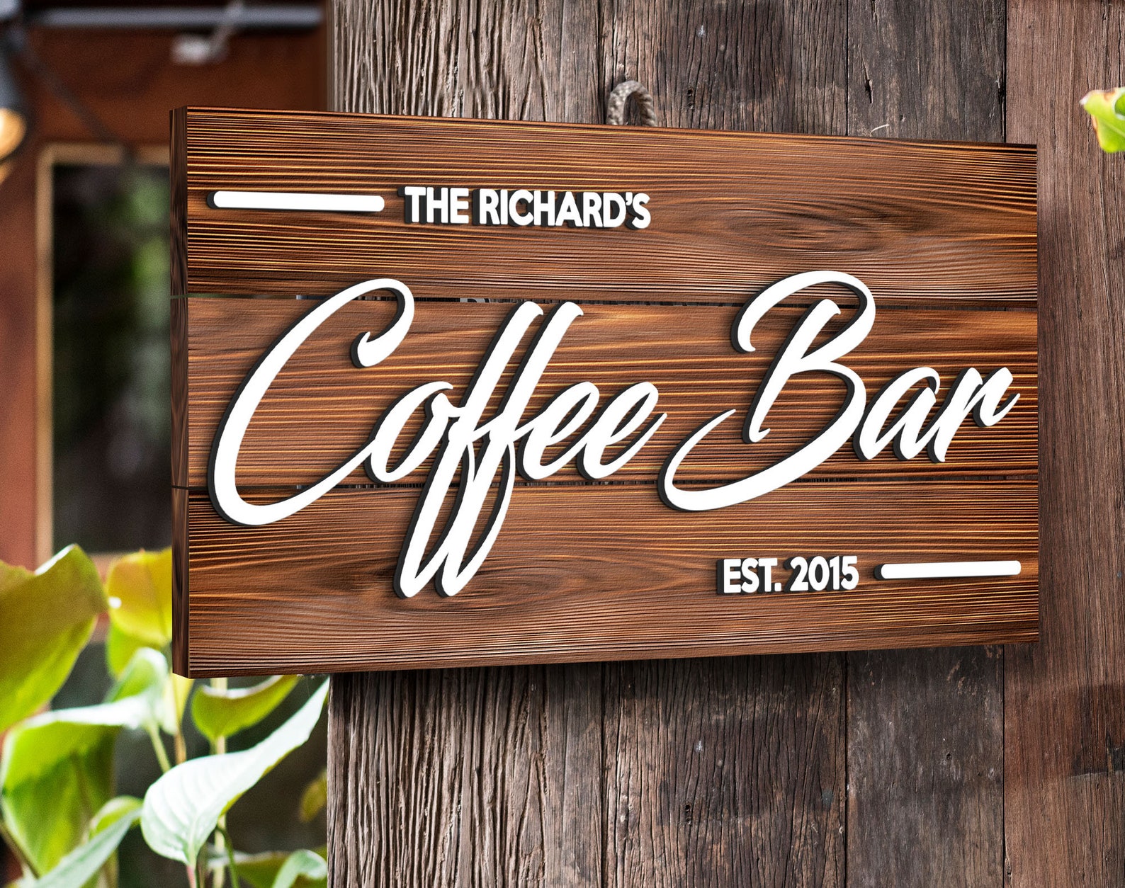 Custom Coffee Bar Sign Wood Sign Bar Decor Coffee Bar Wall - Etsy