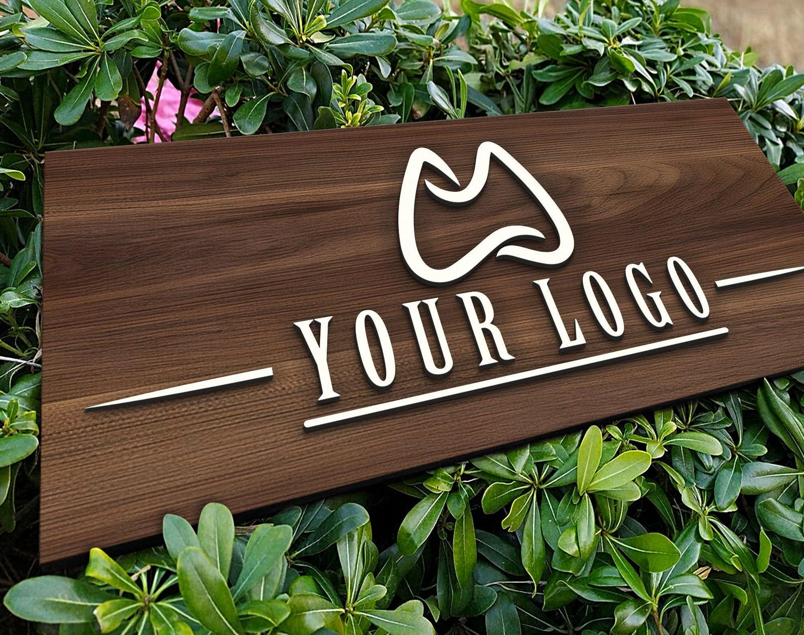 Personalized Wooden Logo Sign, Wooden Sign, Custom Wood Office Sign ...