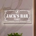 Personalized Clear Acrylic Bar Sign, Custom Bar Sign, Beer Pub, Man ...