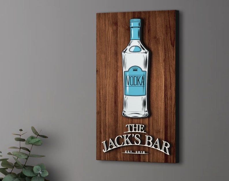 Personalized Wooden Bar Sign Custom Wood Sign Personalized - Etsy
