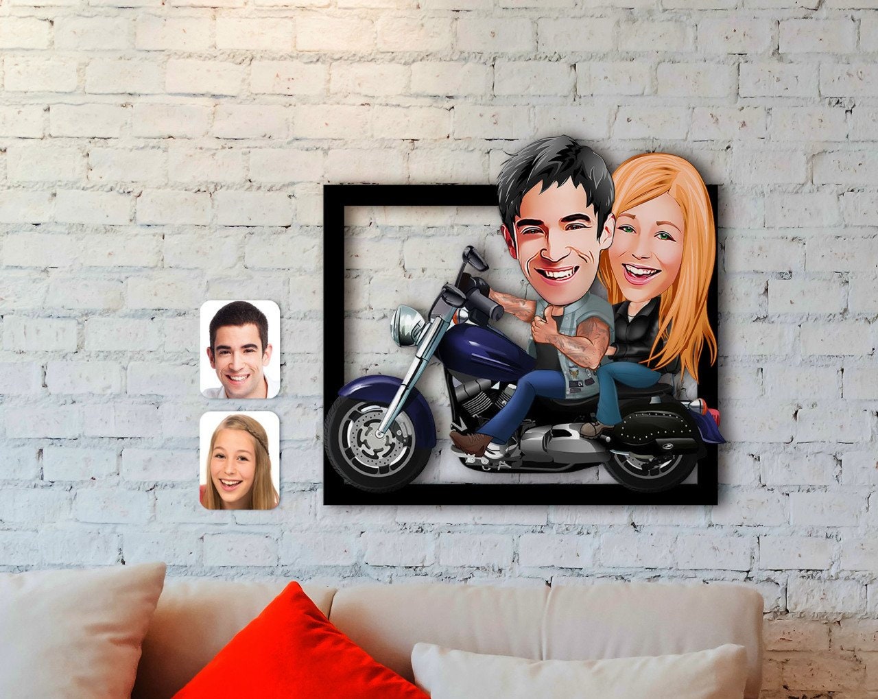 Personalized Cartoon Custom 3d Painting Motorcycle 3d - Etsy
