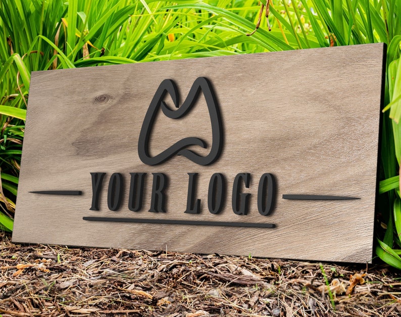 Personalized Wooden Logo Sign Wooden Sign Custom Wood - Etsy