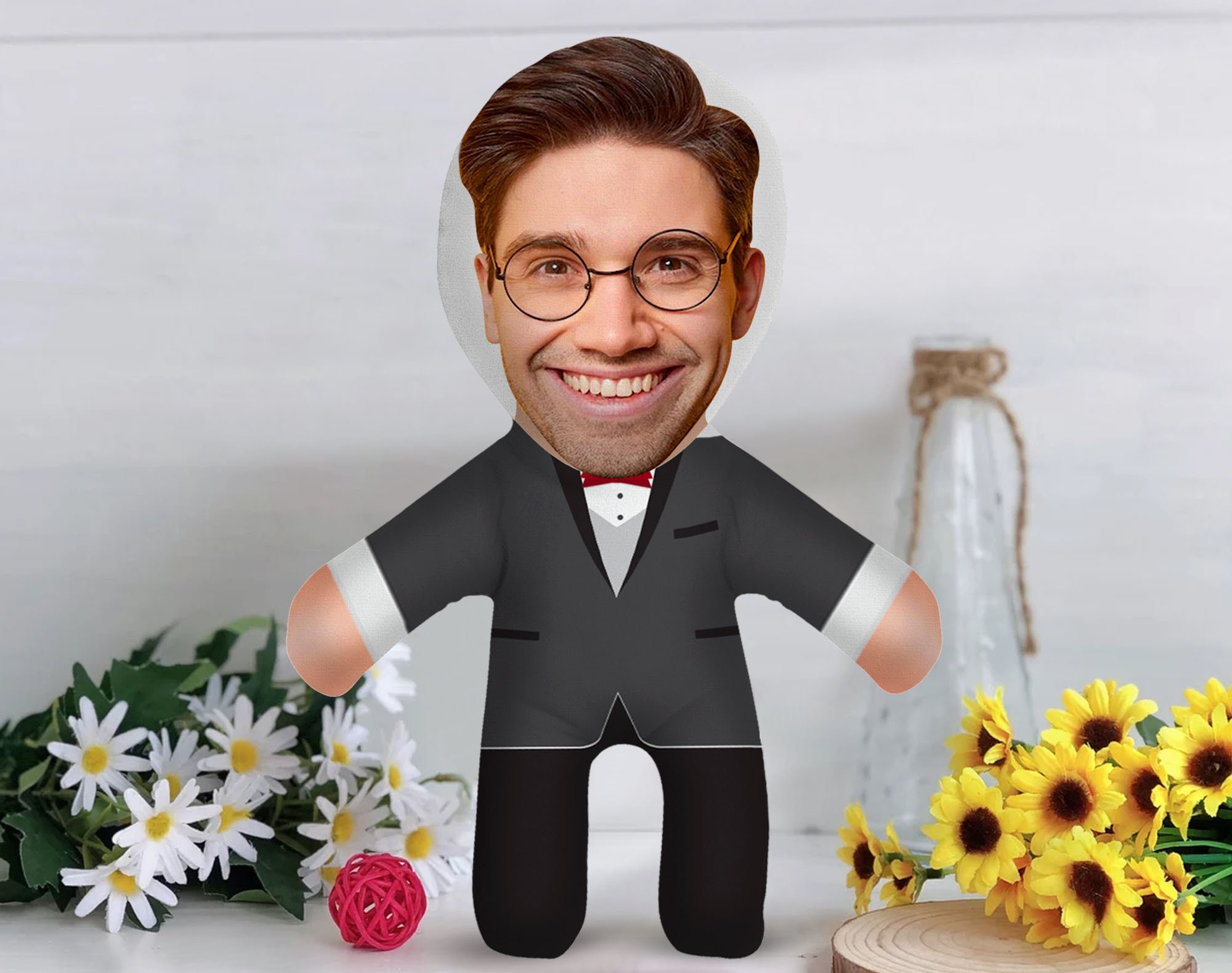 The Groom Personalized 3D Throw Face Pillow Customized Soft - Etsy