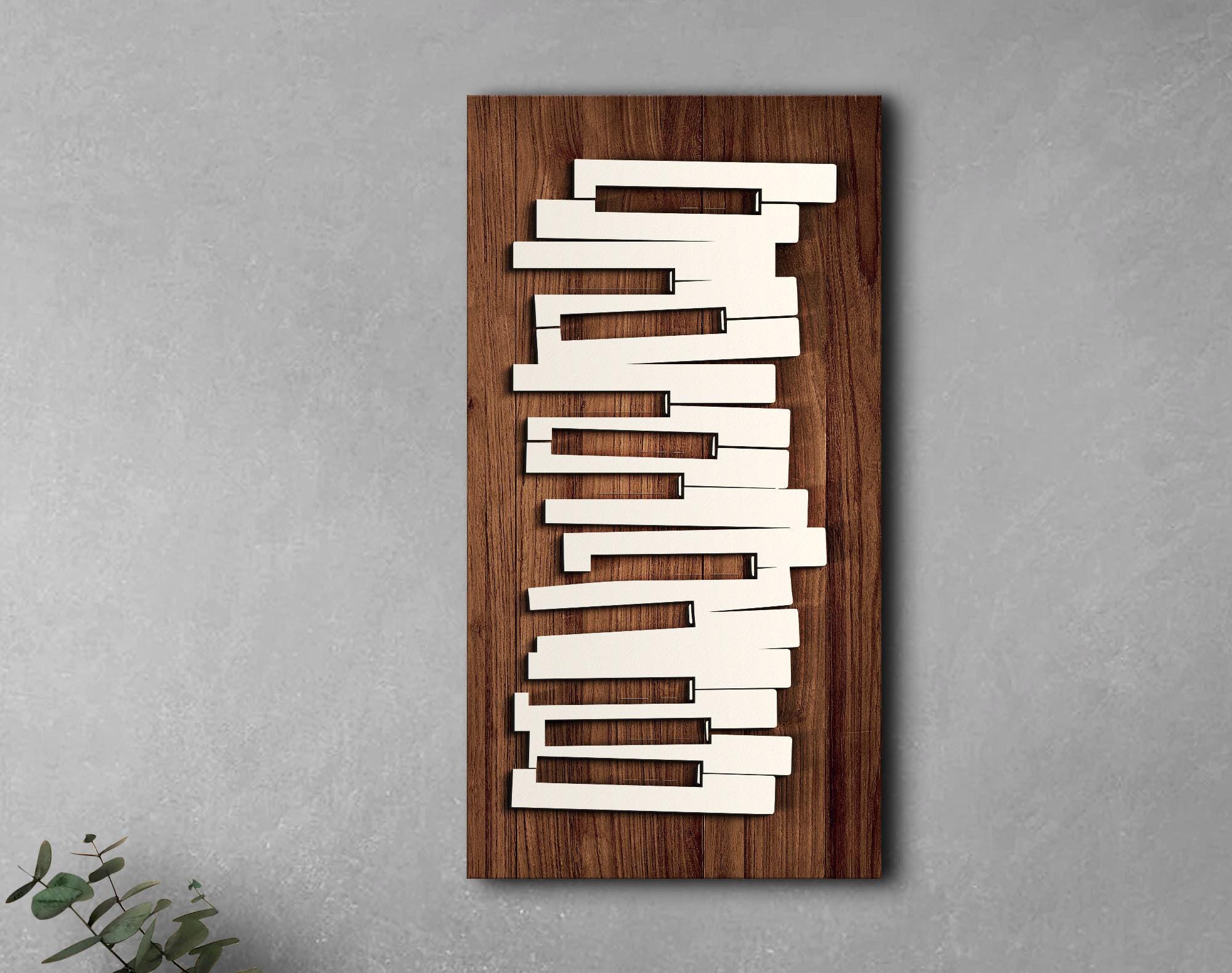 Wooden Music Sign, Custom Piano Wood Sign, Wooden Sign, Home Decor ...