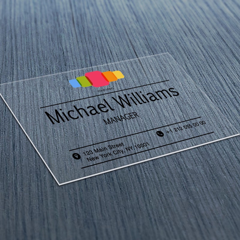 Clear Business Cards - Etsy