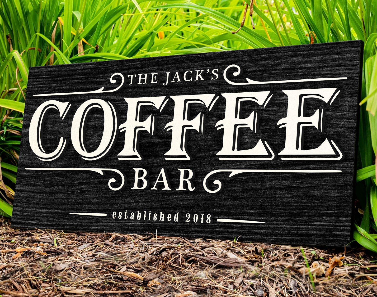Personalized Coffee Bar Sign Wooden Sign Gift Custom Wood - Etsy
