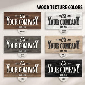 Personalized Wooden Logo Sign, Wooden Sign, Custom Wood Company Sign ...