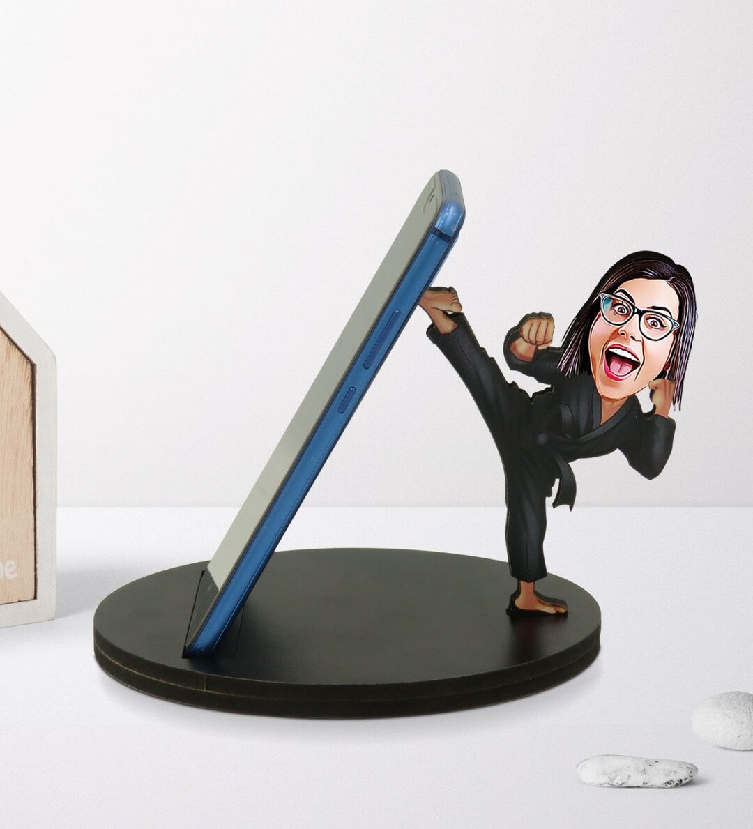 Personalized Wooden Cell Phone Holder Stand Accessory for Cell Phones ...