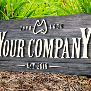 Personalized Wooden Logo Sign Wooden Sign Custom Wood - Etsy
