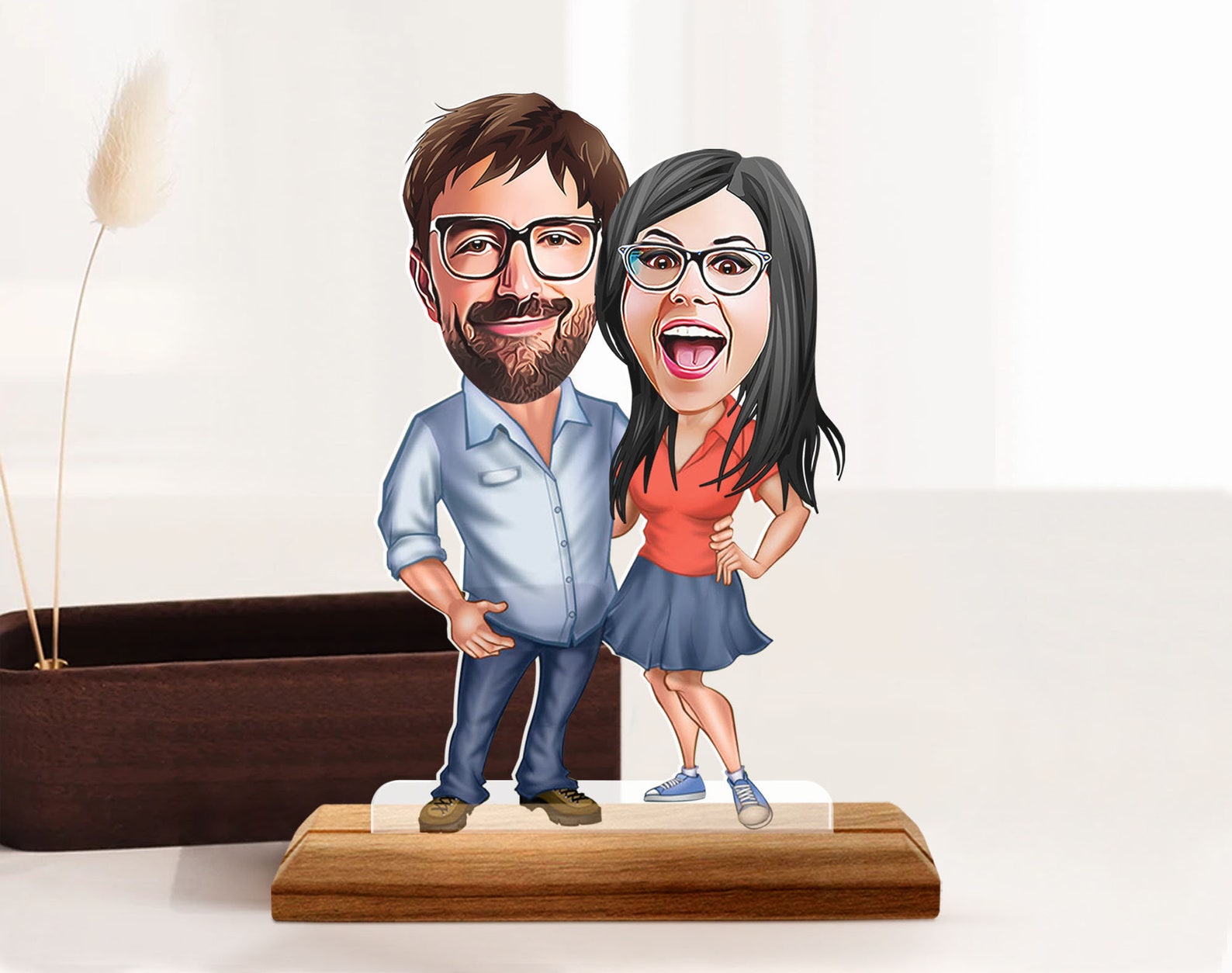 Customizable 3D Wood-stand Cartooned Trinket Custom Cartoon - Etsy