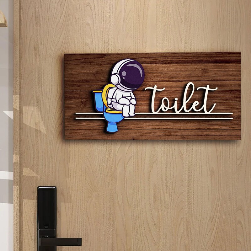 Toilet Door Sign - Etsy