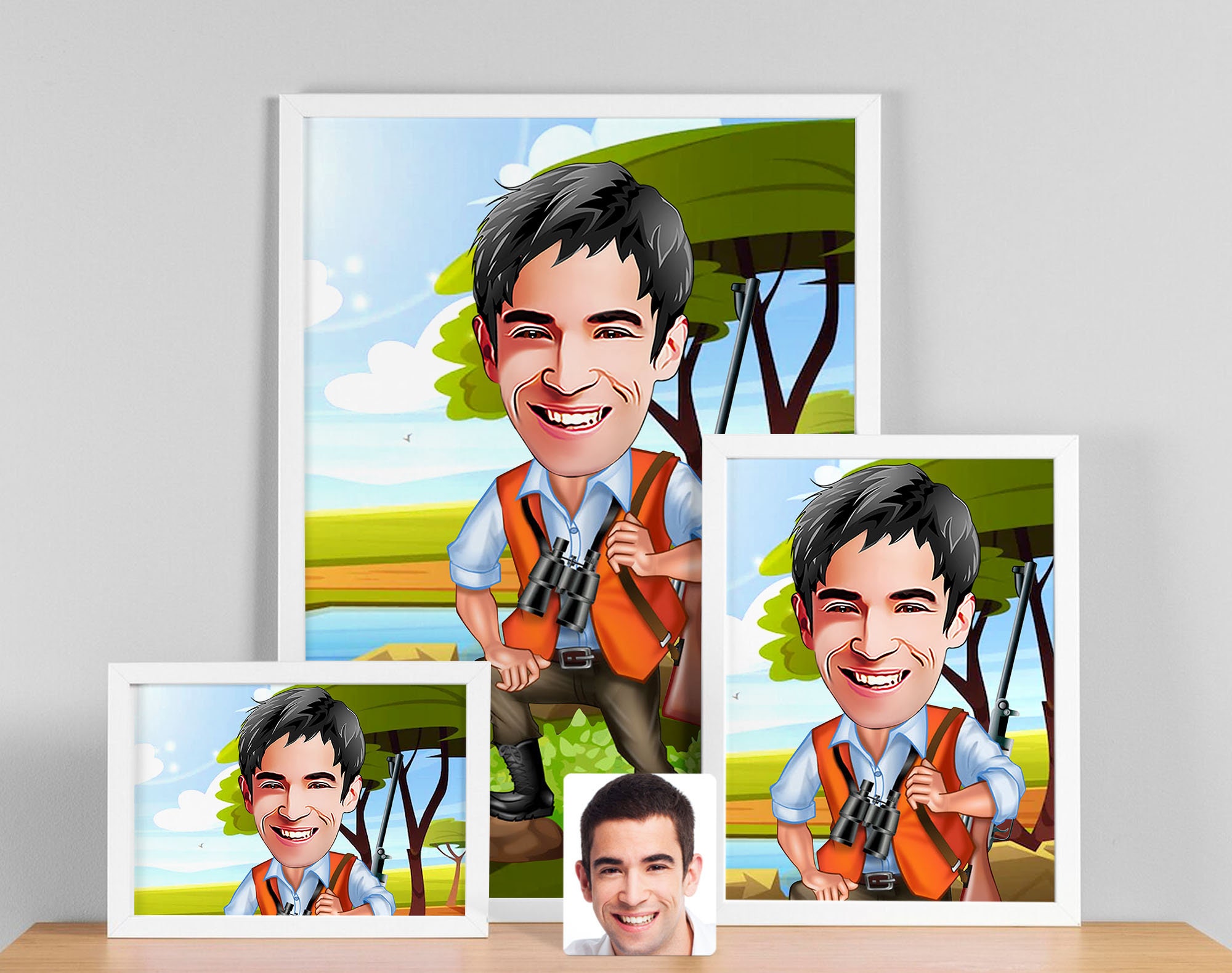 Customized Cartoon Hunter Custom Hunting Figure Huntsman - Etsy