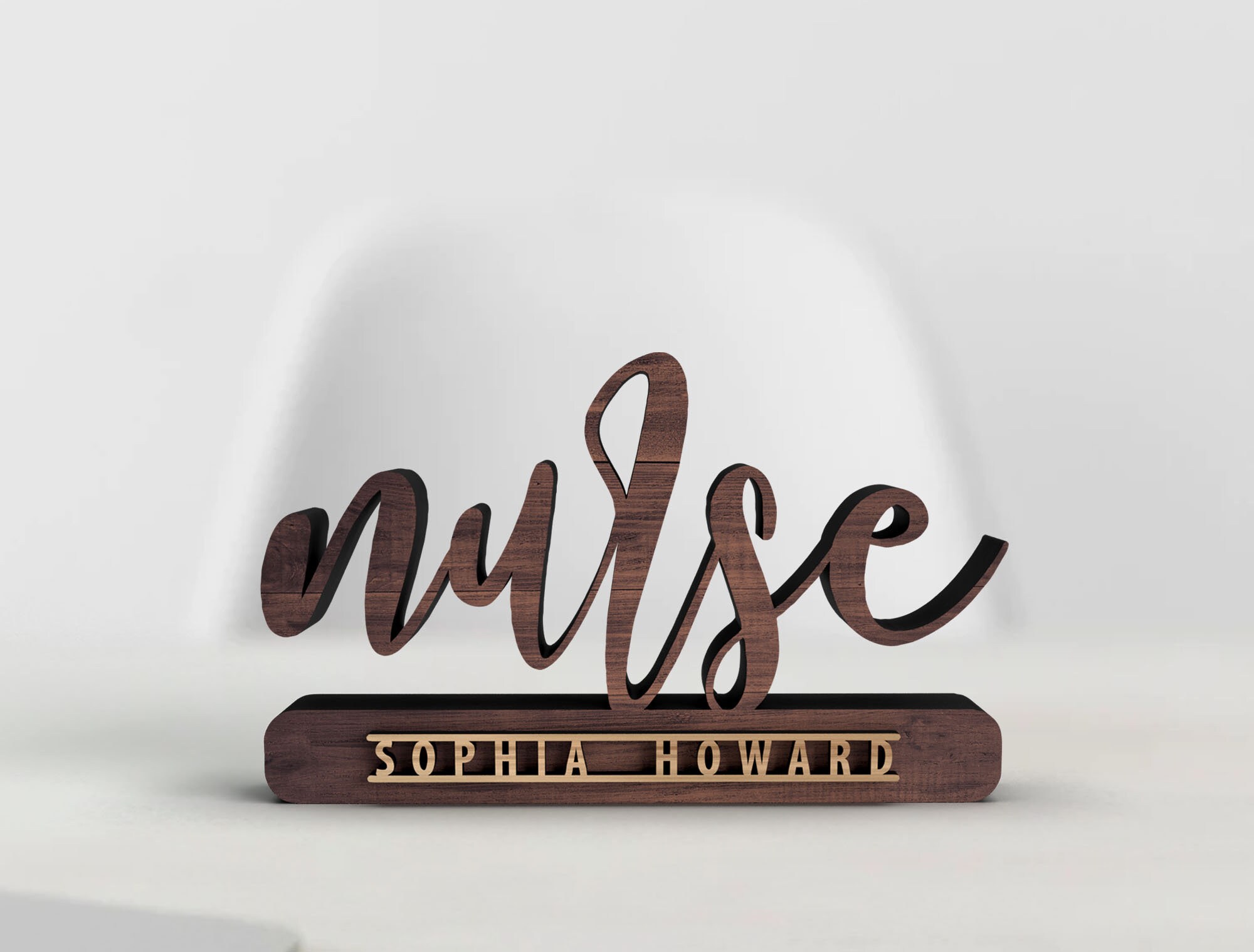 Personalized Handcrafted 3D Wooden Desk Name Plate Custom 3D - Etsy