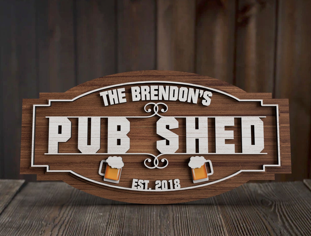 Personalized Bar Sign, Wooden Sign, Custom Wood Sign, Personalized Wood ...