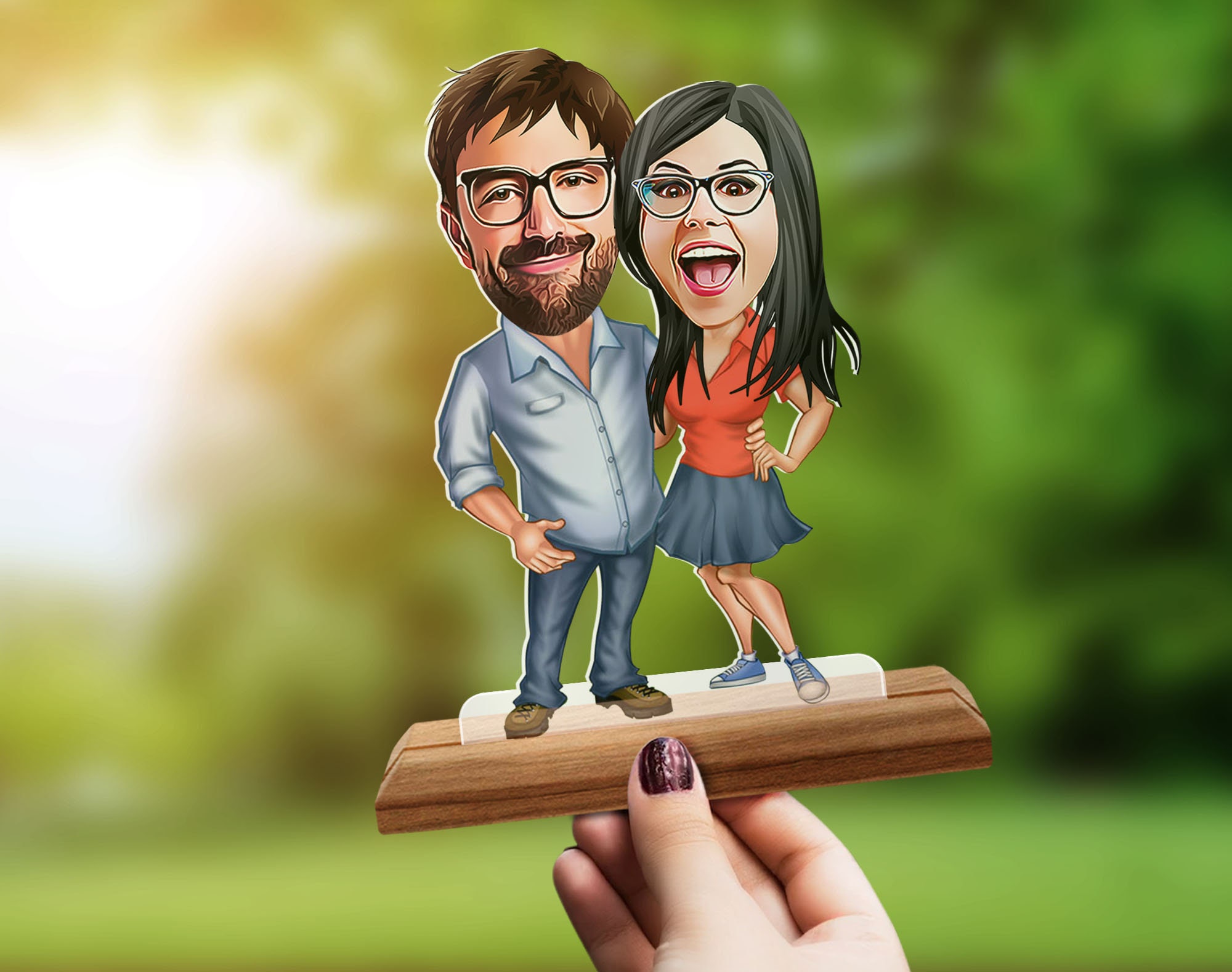 Customizable 3D Wood-stand Cartooned Trinket Custom Cartoon - Etsy