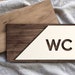 Restroom Door Sign, Men Women WC, Toilet Entrance, Restaurant Sign ...