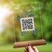 Custom Made QR Code Menu Sign, Custom Natural Wood and Acrylic ...