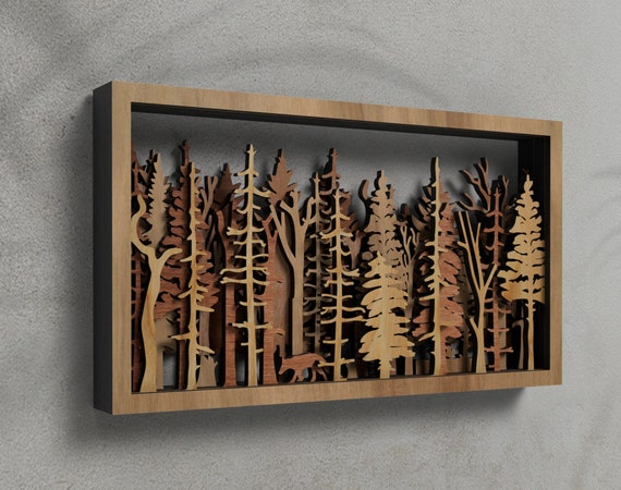 Layered Wooden Sculpture