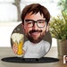 Personalized 3D Wooden Cartooned Beer Drinker Figurine - Etsy