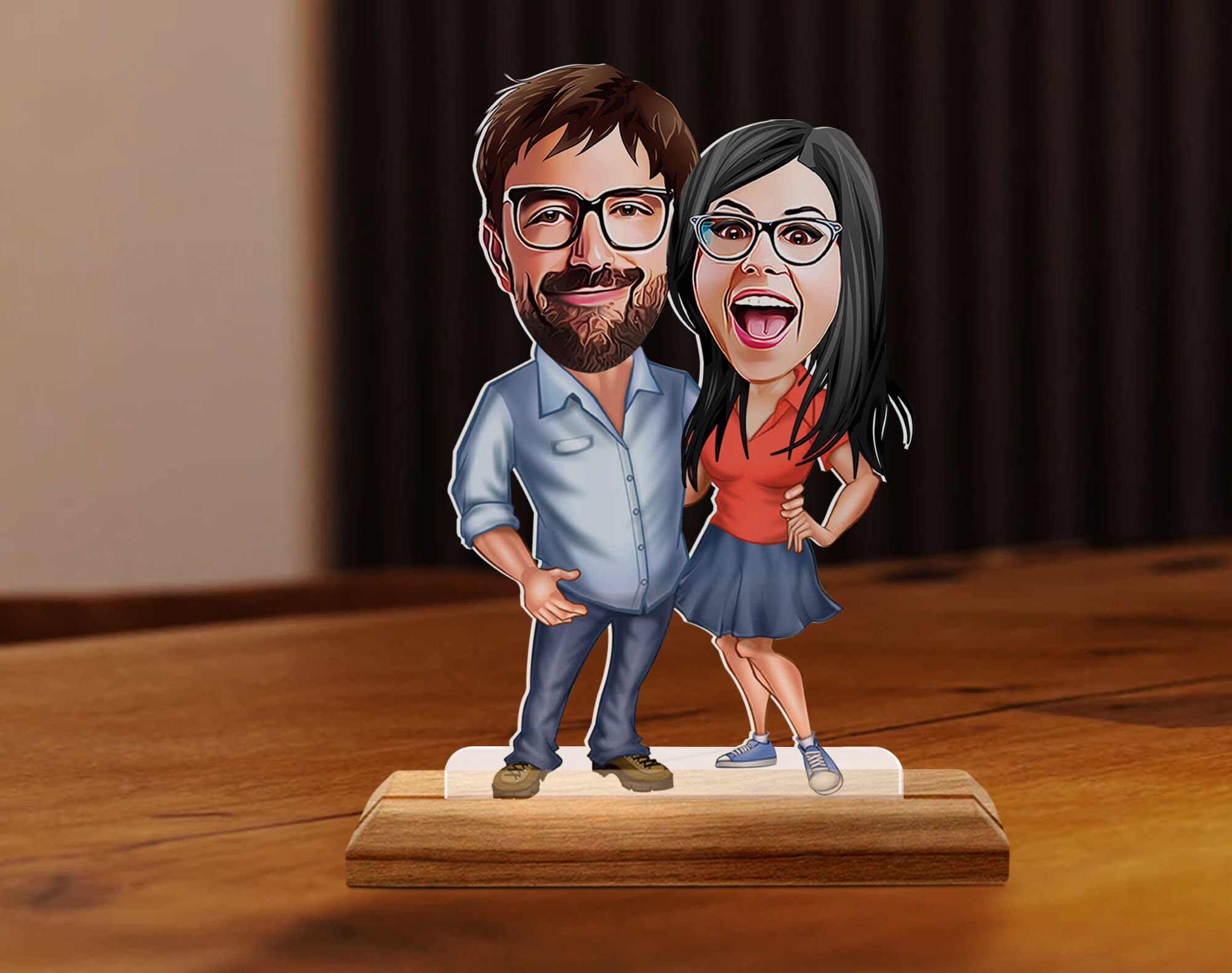 Customizable 3D Wood-stand Cartooned Trinket Custom Cartoon - Etsy