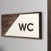 Restroom Door Sign, Men Women WC, Toilet Entrance, Restaurant Sign ...