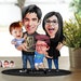 Personalized 3D Wooden Cartooned Family Figurine Trinket, Custom ...