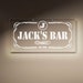 Personalized Clear Acrylic Bar Sign, Custom Bar Sign, Beer Pub, Man ...