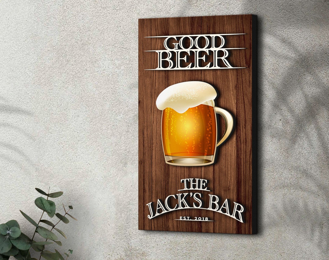Personalized Wooden Bar Sign, Custom Wood Sign, Personalized Wood Sign ...
