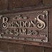 Personalized Handmade Oak Tree Bar Sign, Custom Wood Bar Sign, Bar and ...