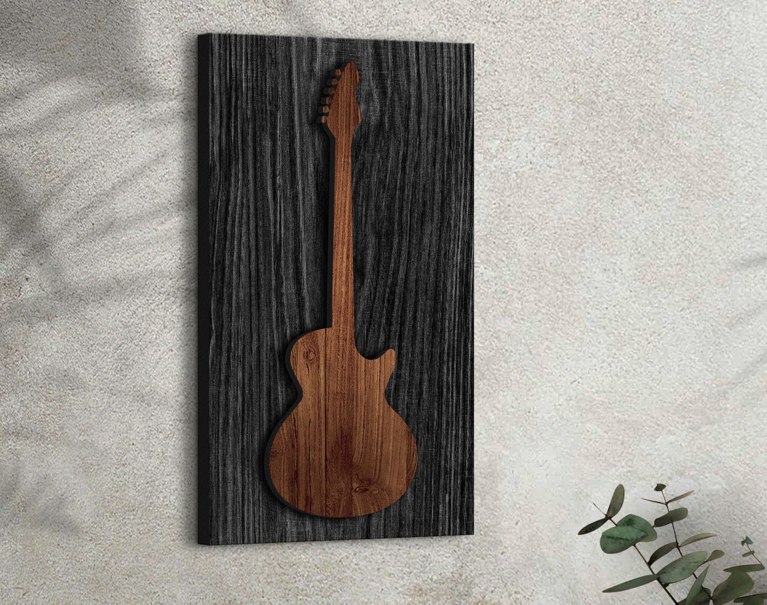 Wooden Music Sign, Custom Guitar Wood Sign, Wooden Sign, Home Decor ...