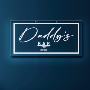 Personalized Clear Acrylic Bar Sign, Custom Bar Sign, Beer Pub, Man ...