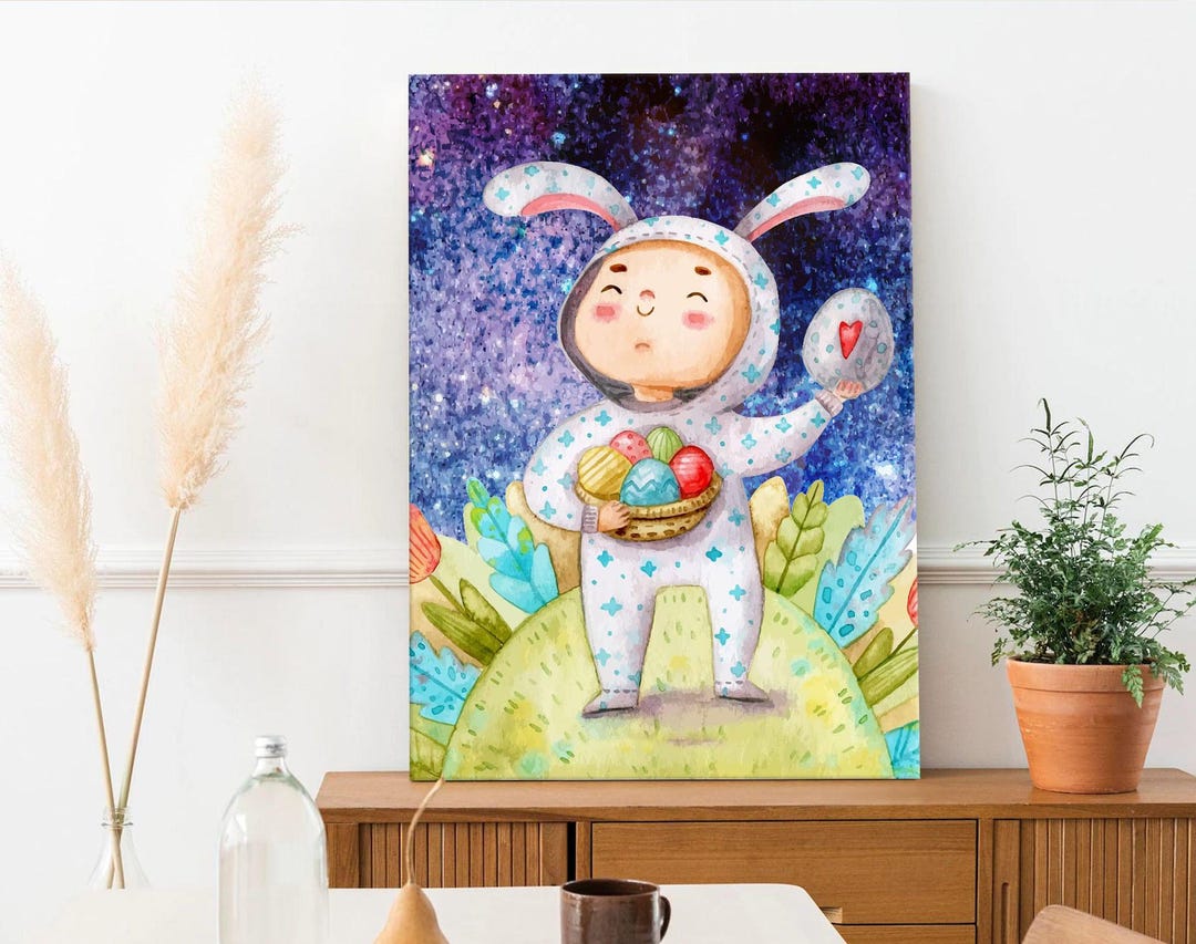 Canvas Wall Art With Easter Design, Easter Painting, Custom Easter ...